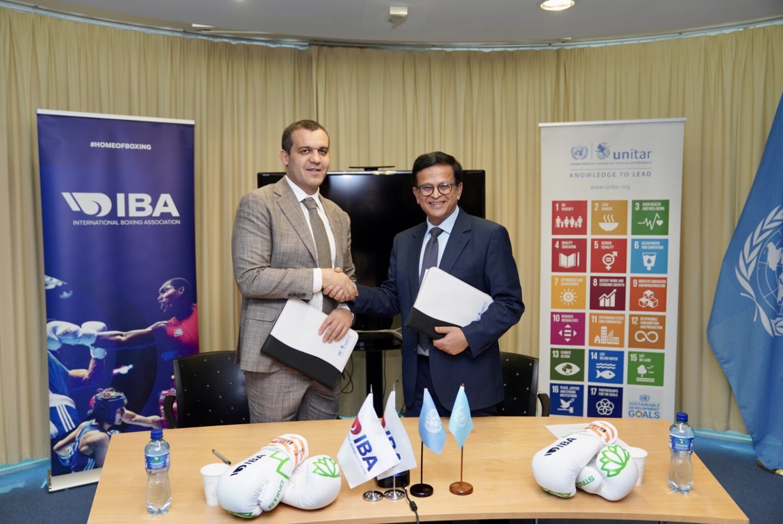 IBA and UNITAR sign Memorandum of Understanding on the eve of International Day of Sport for ...