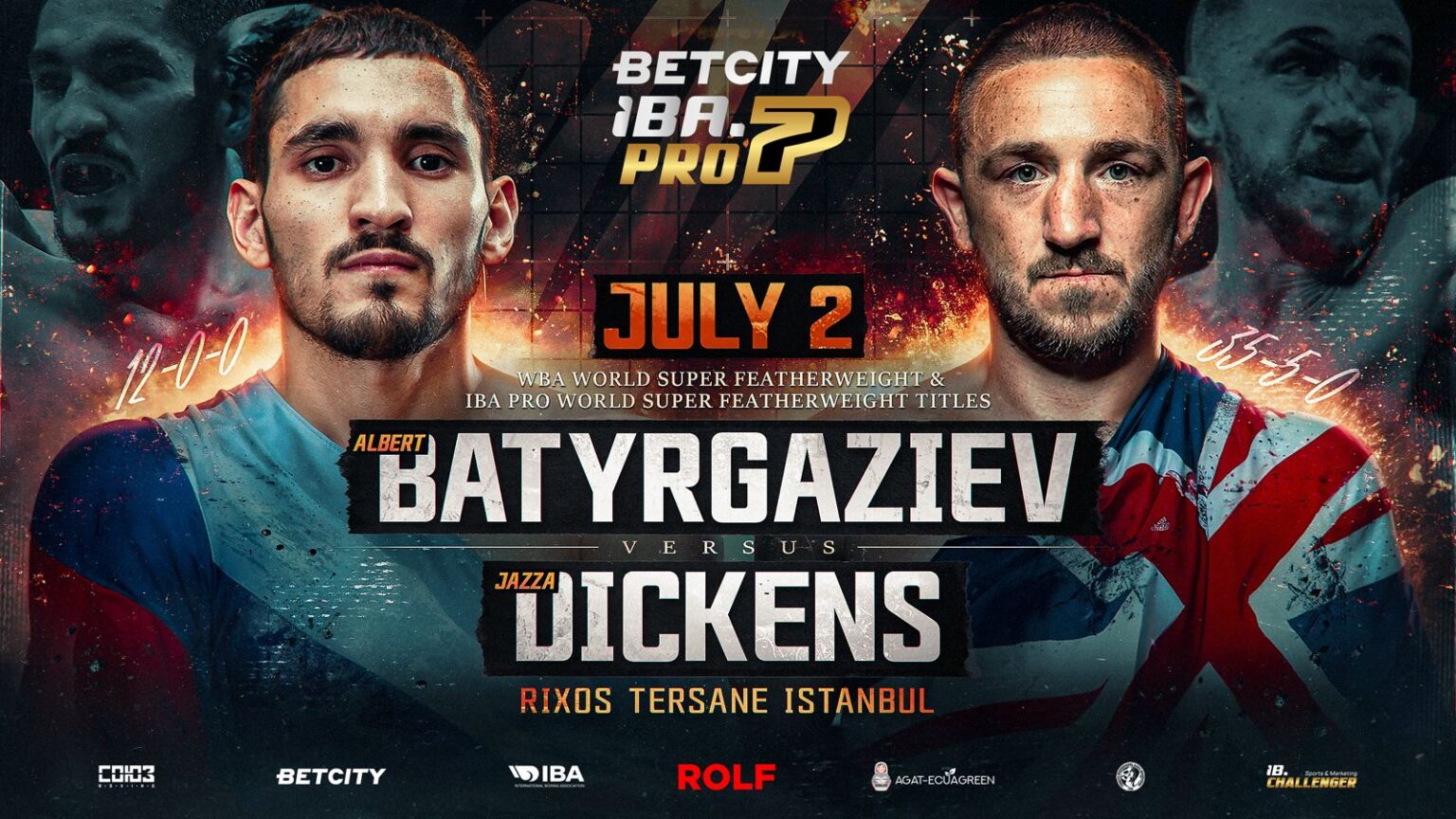 Unification WBA & IBA Pro title fight Albert Batyrgaziev vs James ...