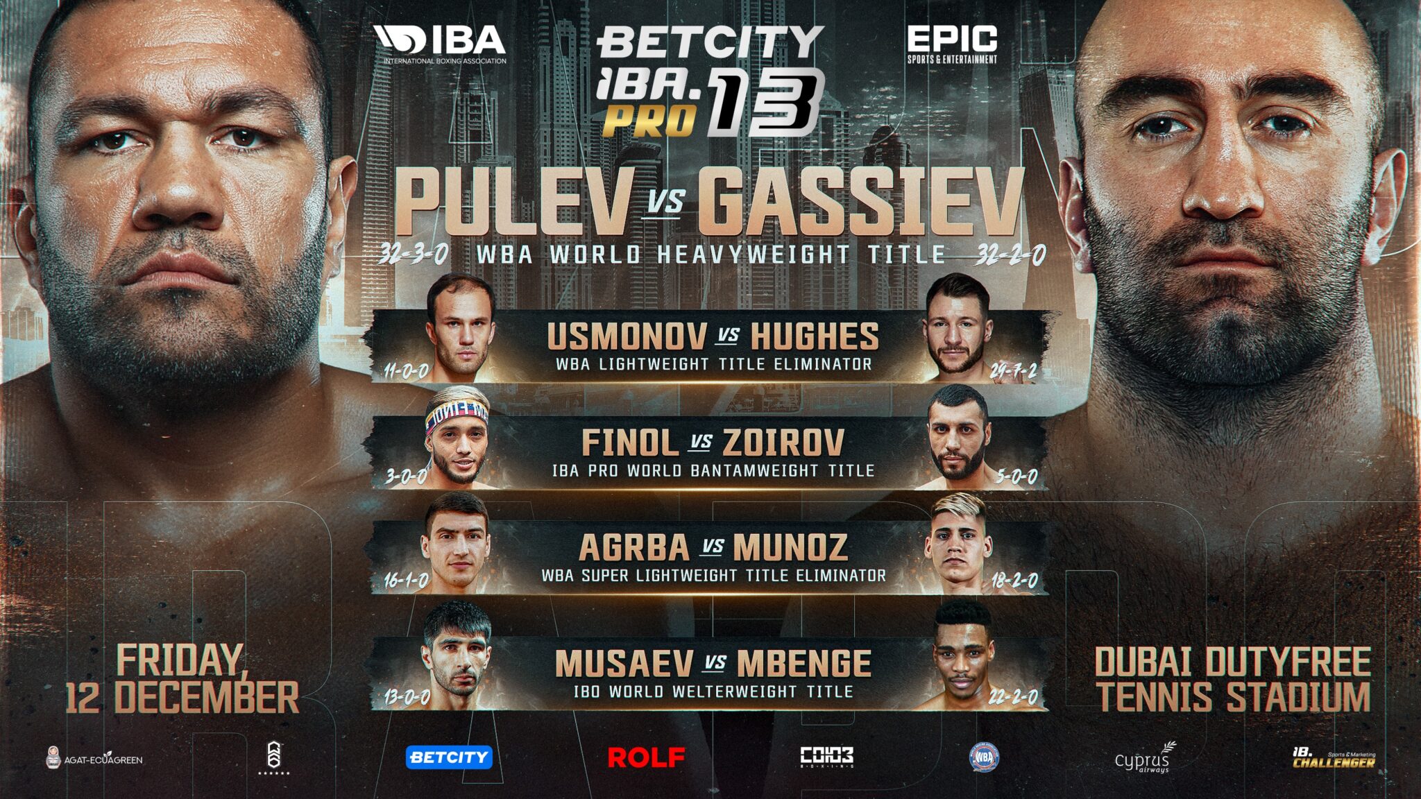 IBA Pro 13 Unveils Blockbuster Undercard Ahead of Pulev–Gassiev ...
